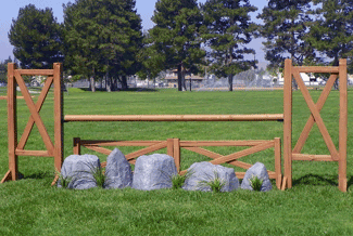 Jump-Assembly-CPJ86-cedar-standards-and-fence-rock-set-cedar-poles ...
