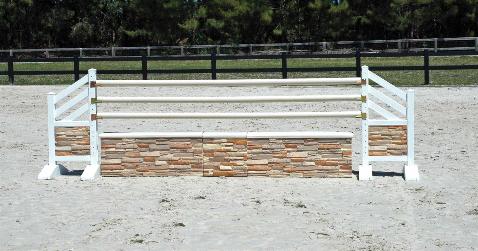 jump-assembly-BSA31-travertine-wall-jump - Arena Supplies