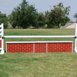 Red Brick Jump Standards - Rock and Brick - Arena Supplies