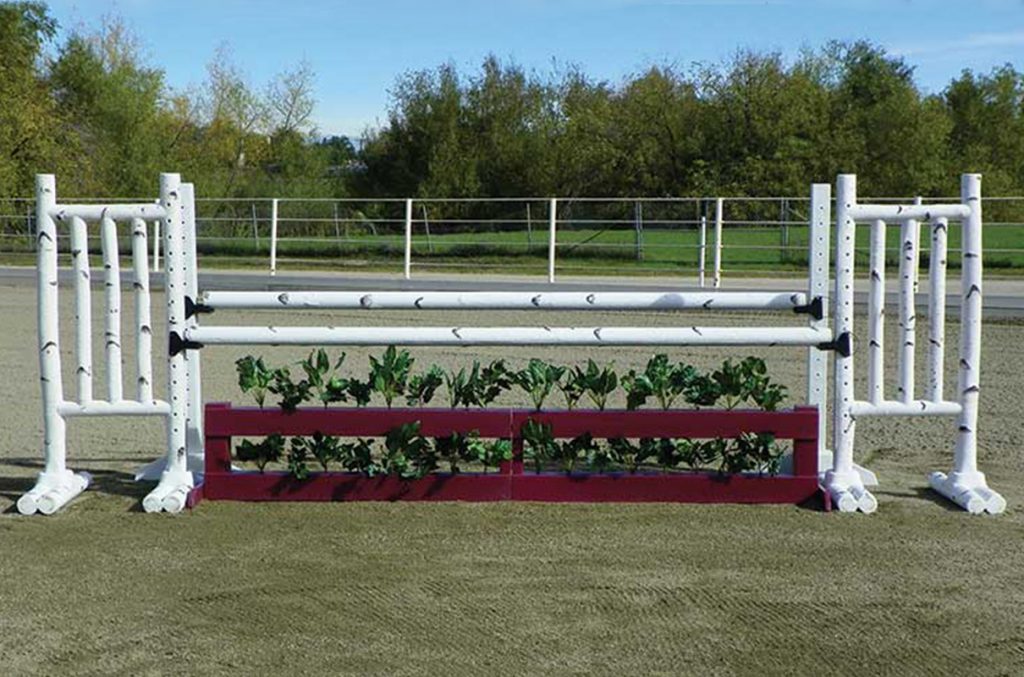 6' Birch Jump Standards - Faux Wood - Arena Supplies