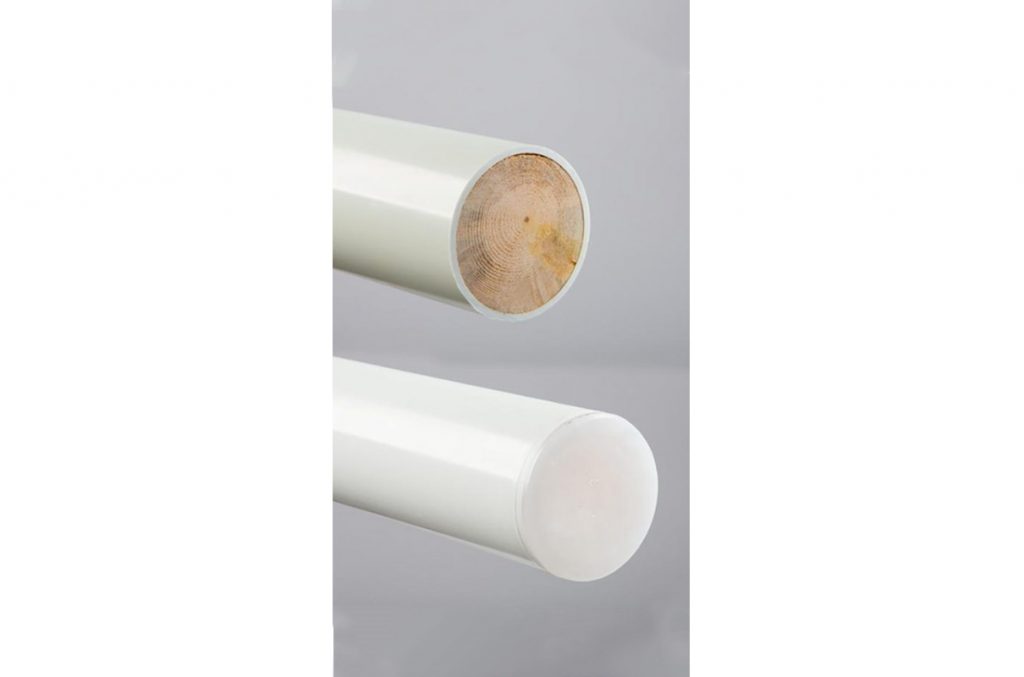 8' Solid White Perfect Poles (set of 4) - Arena Supplies